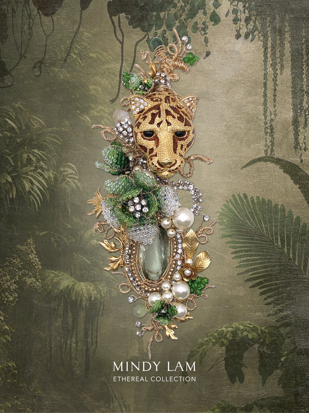 Ethereal Collection Lapel Pin - Nocturnal Grace – Mindy Lam Jewelry