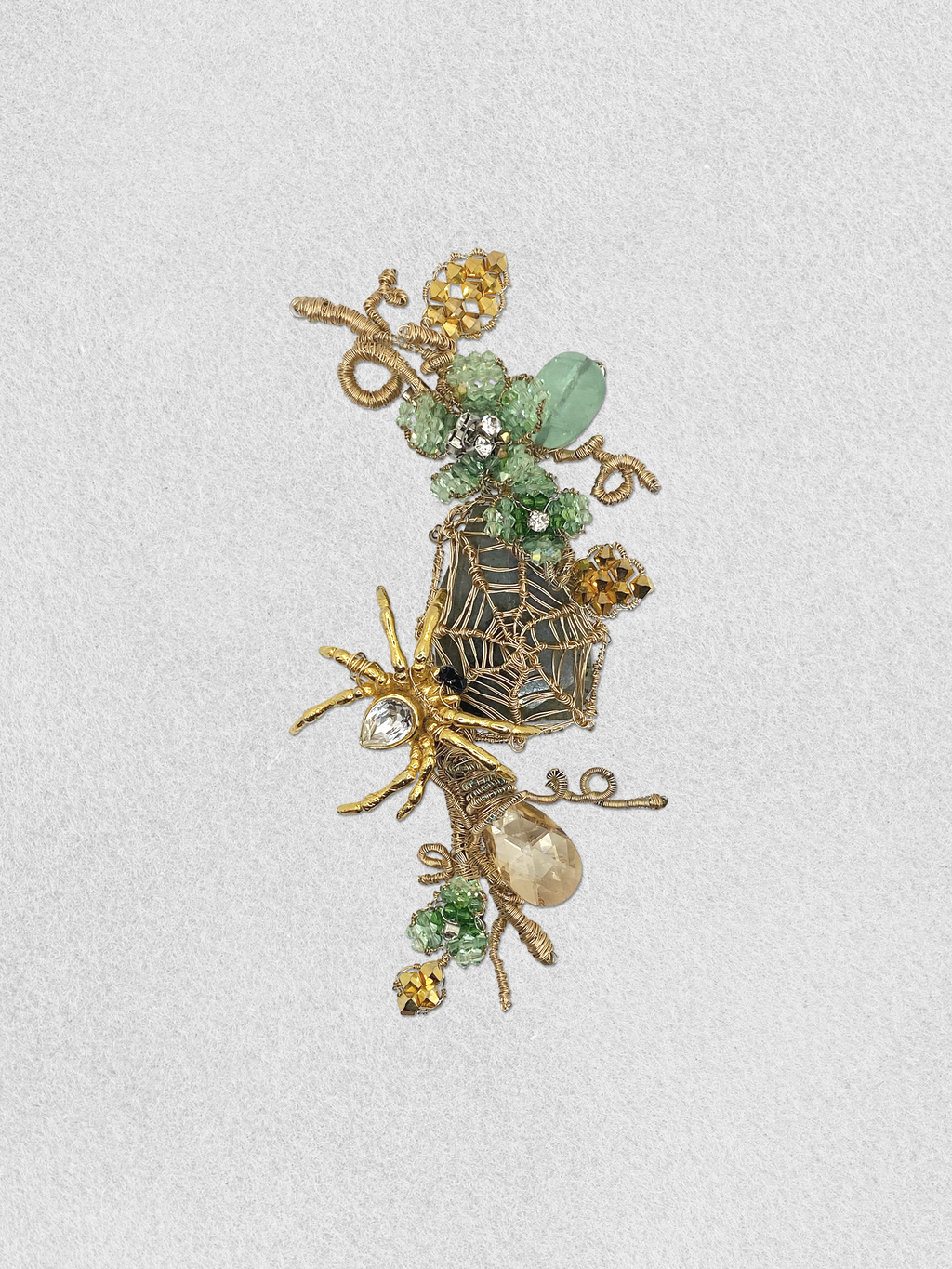 Men's Lapel Pin - Golden Garden Spider – Mindy Lam Jewelry