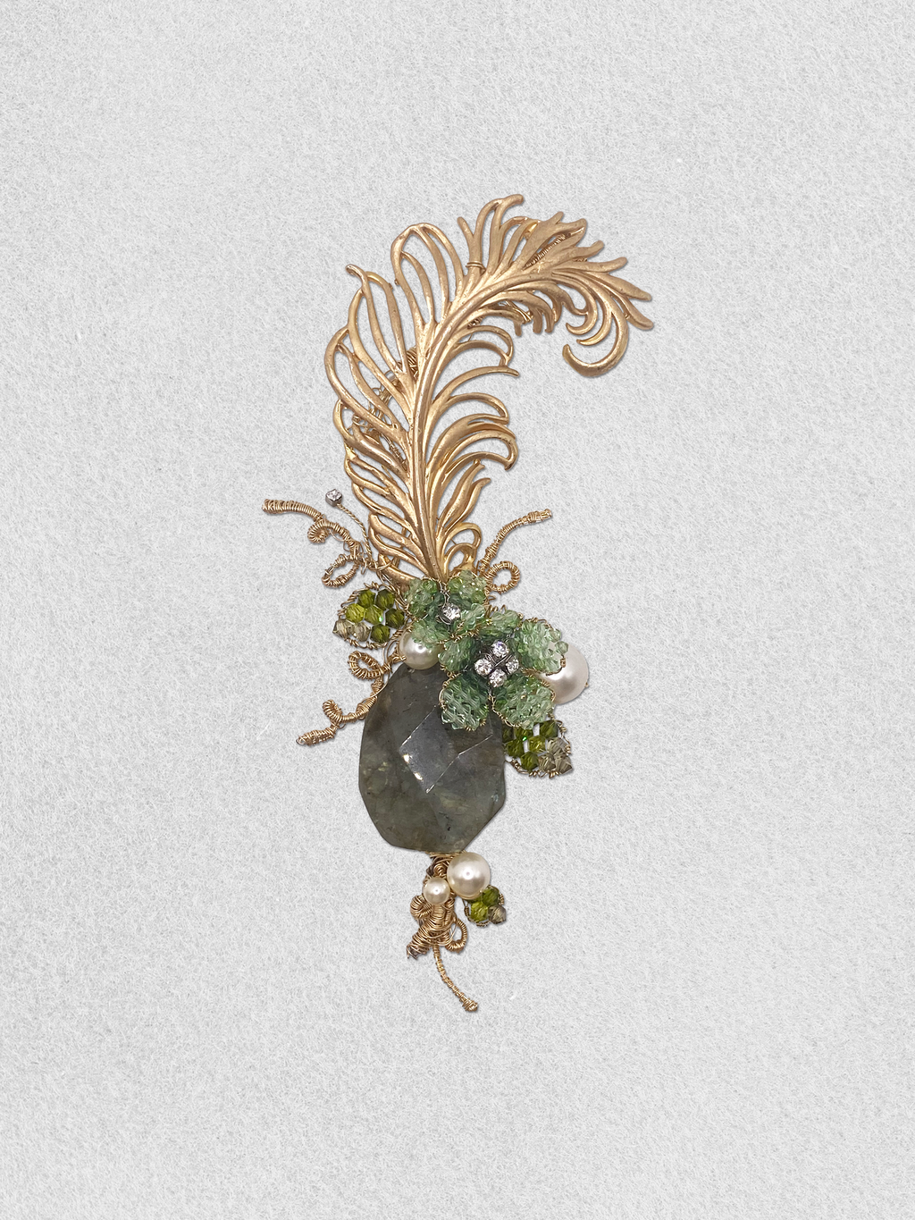 Men's Lapel Pin - Mystical Feather – Mindy Lam Jewelry