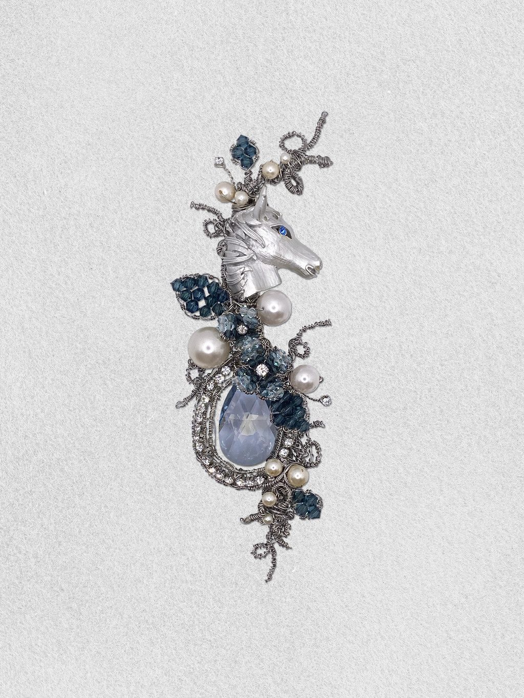 Men's Lapel Pin - Silver Mane of Winter – Mindy Lam Jewelry